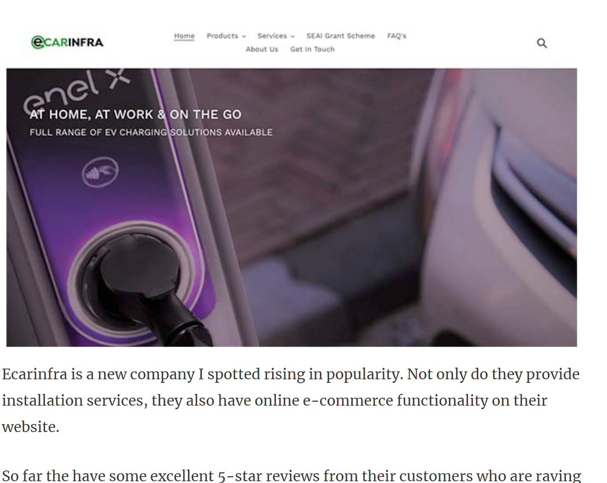 ECAR INFRA - The Best EV & Electric Car Charger Installers in Ireland